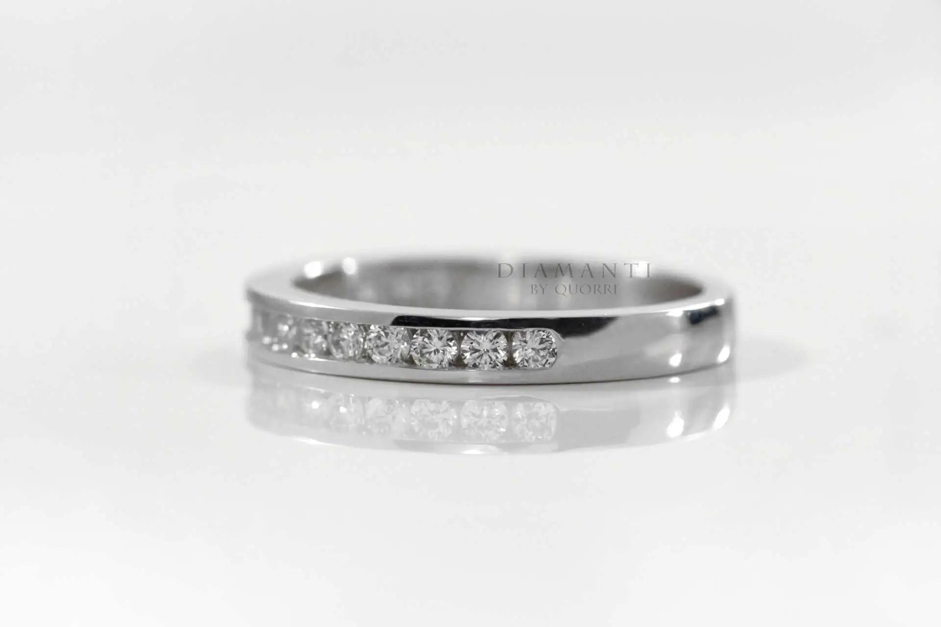 Channel Set Round Lab Grown Diamond Wedding & Eternity Bands