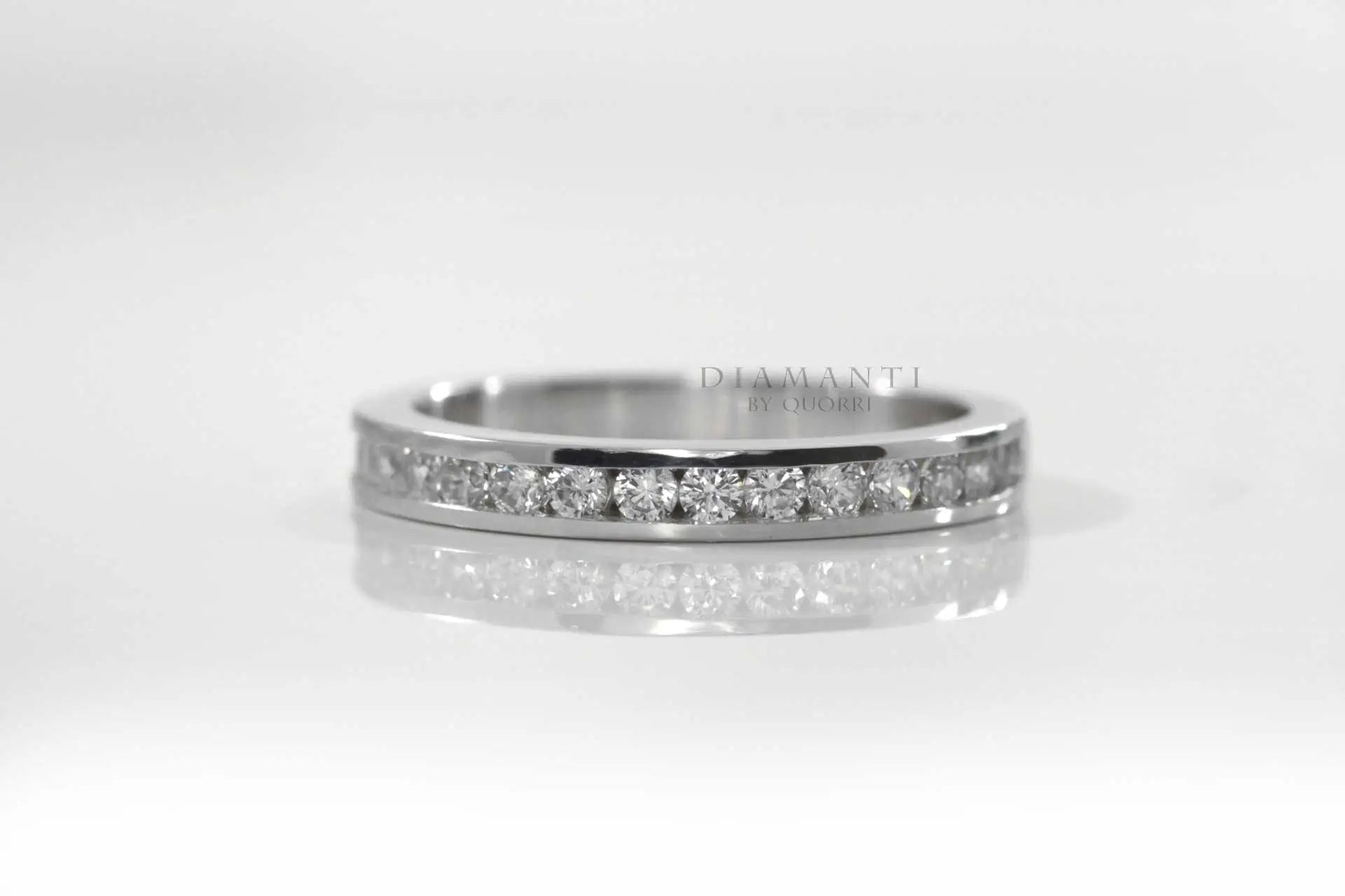 Channel Set Round Lab Grown Diamond Wedding & Eternity Bands